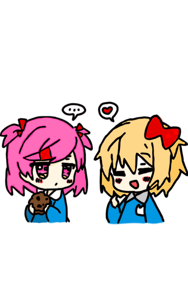 They're so cute Sayuri and Natsuki Fnf - ibisPaint