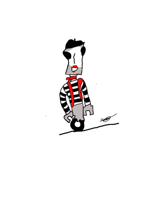 robot mime - ibisPaint