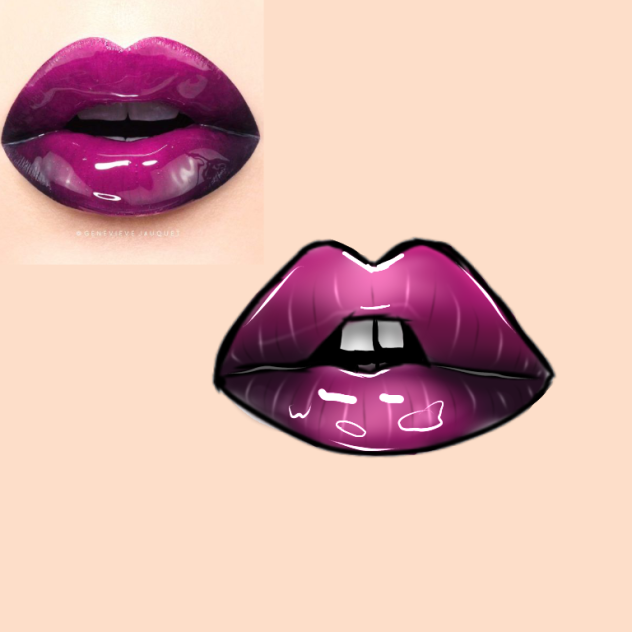 A lip drawing (practice) - ibisPaint