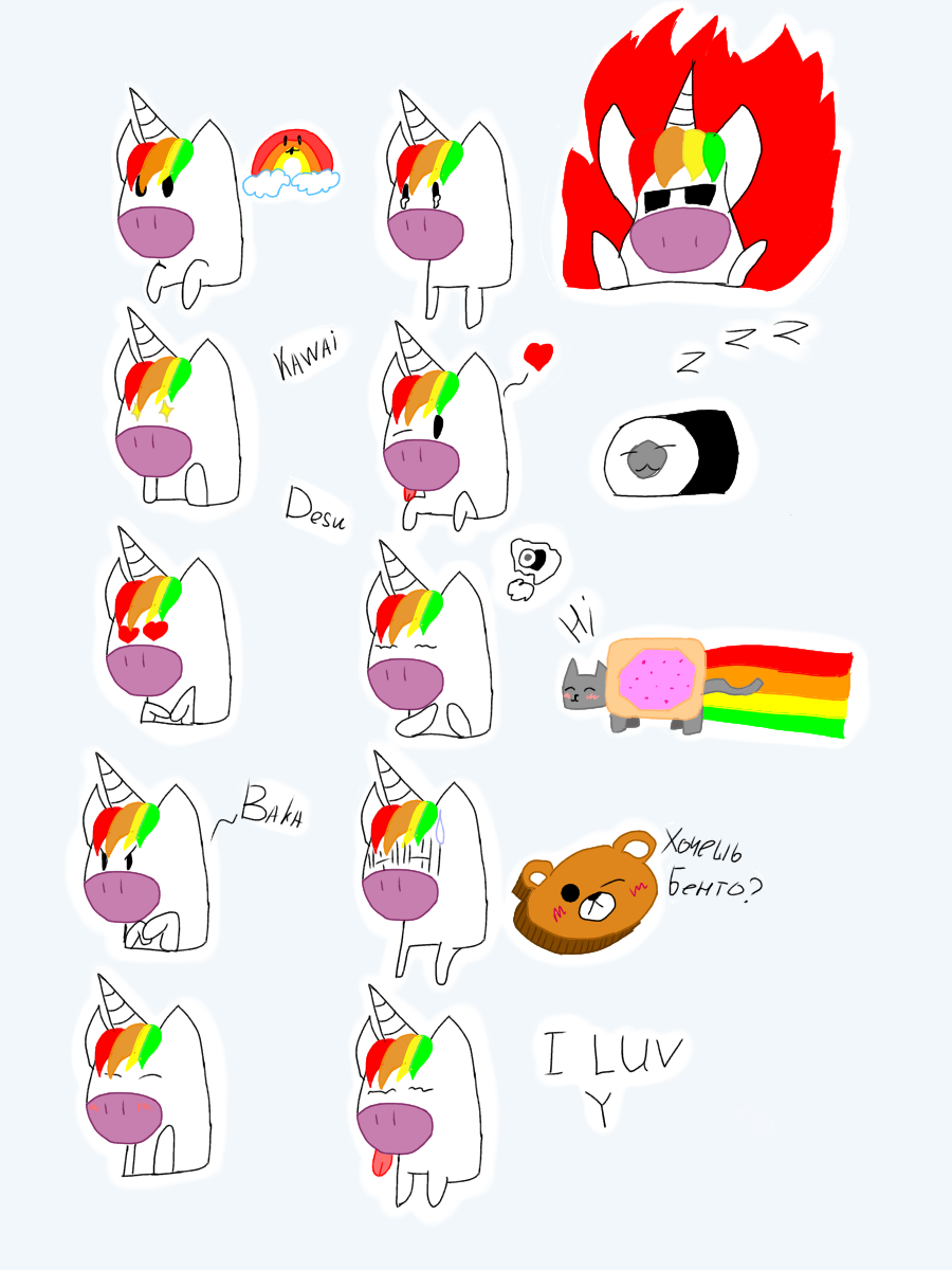 Unicorns - ibisPaint