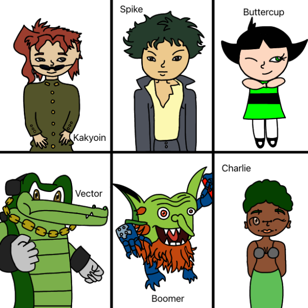 Green Characters - ibisPaint