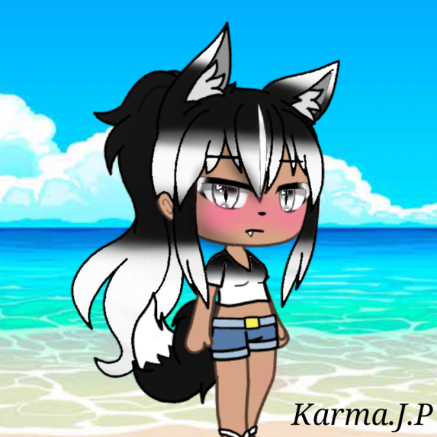 Gacha Oc in the Beach - ibisPaint
