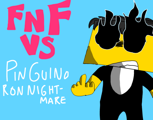 pinguino ron nightmare fnf - ibisPaint