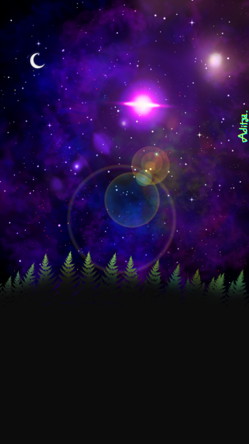 Night sky - ibisPaint