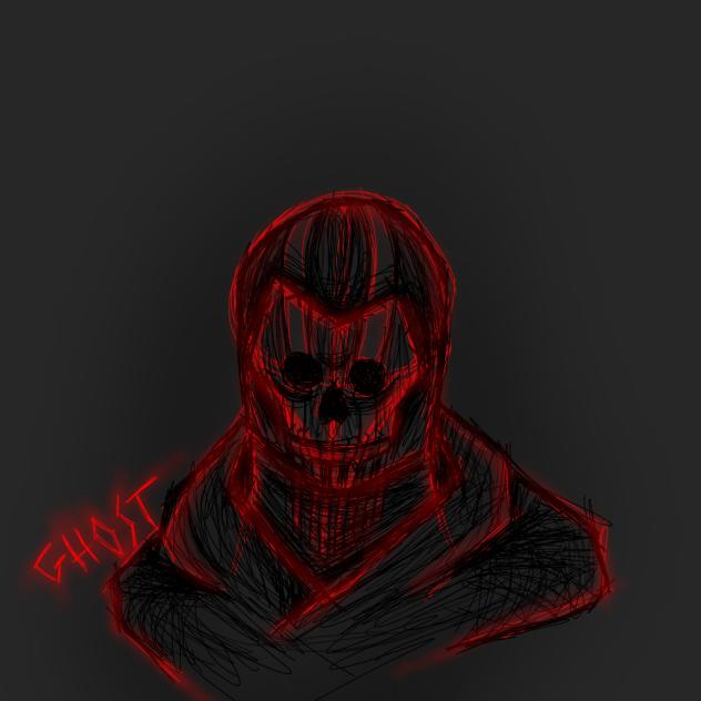 Simon Ghost Riley sketch - ibisPaint