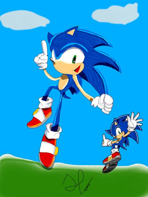 Sonic uekawa style V2 - ibisPaint