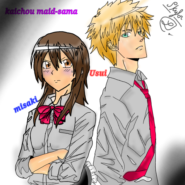 misaki and usui (kaichou maid-sama) - ibisPaint