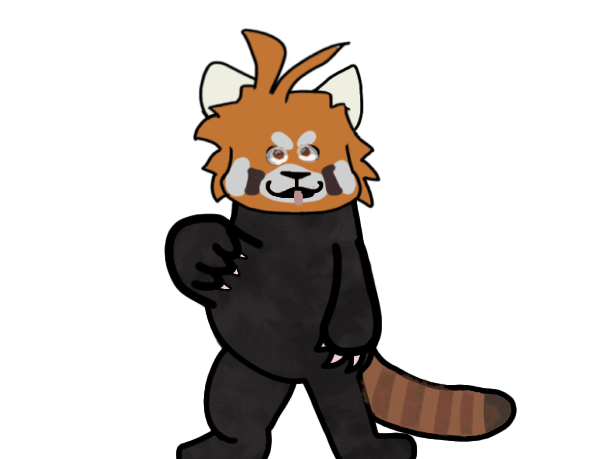 epic red panda 😎 - ibisPaint