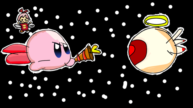 Kirby vs zero two - ibisPaint