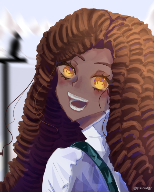 the girl from the practice comic page - ibisPaint