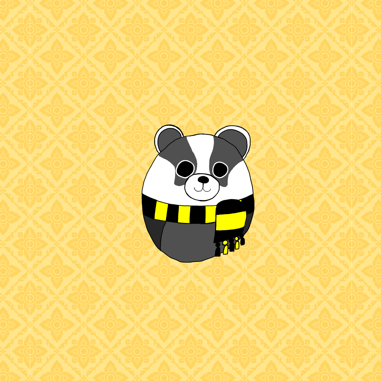 Hufflepuff Badger squishmallow - ibisPaint