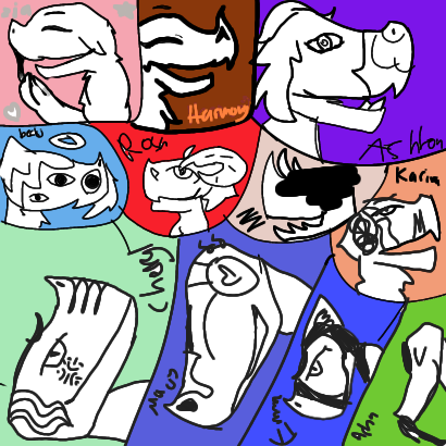 my dragon puppets! - ibisPaint