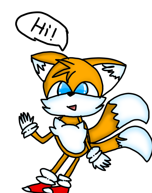 Tails saying hi😀 - ibisPaint
