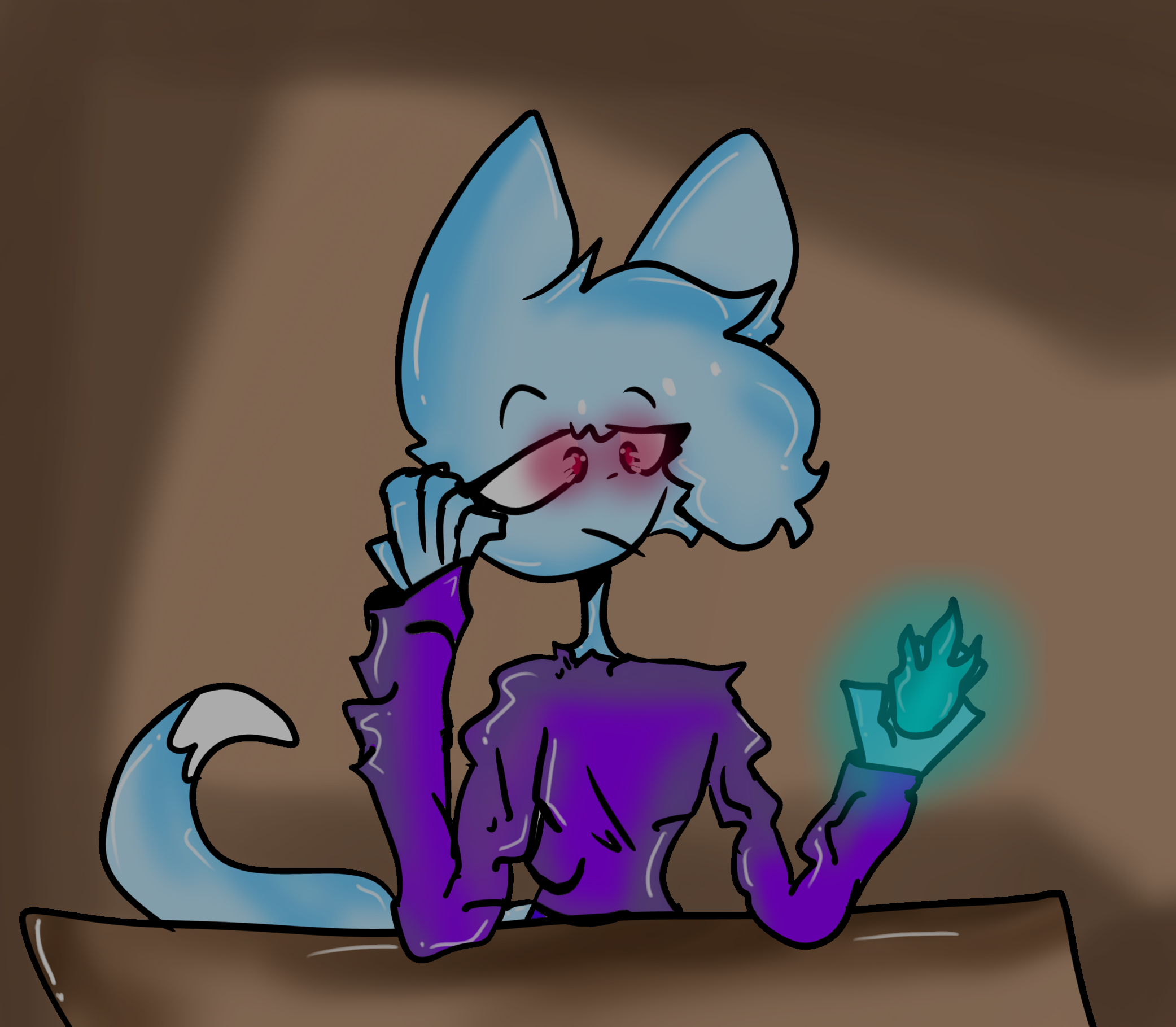 blue fire - ibisPaint