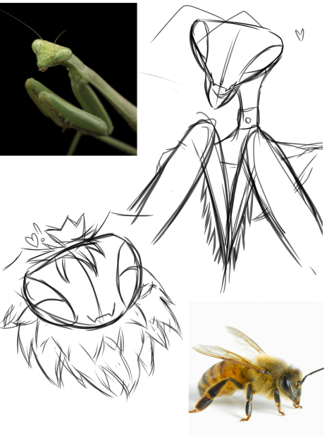 bee and mantis boyfriends - ibisPaint