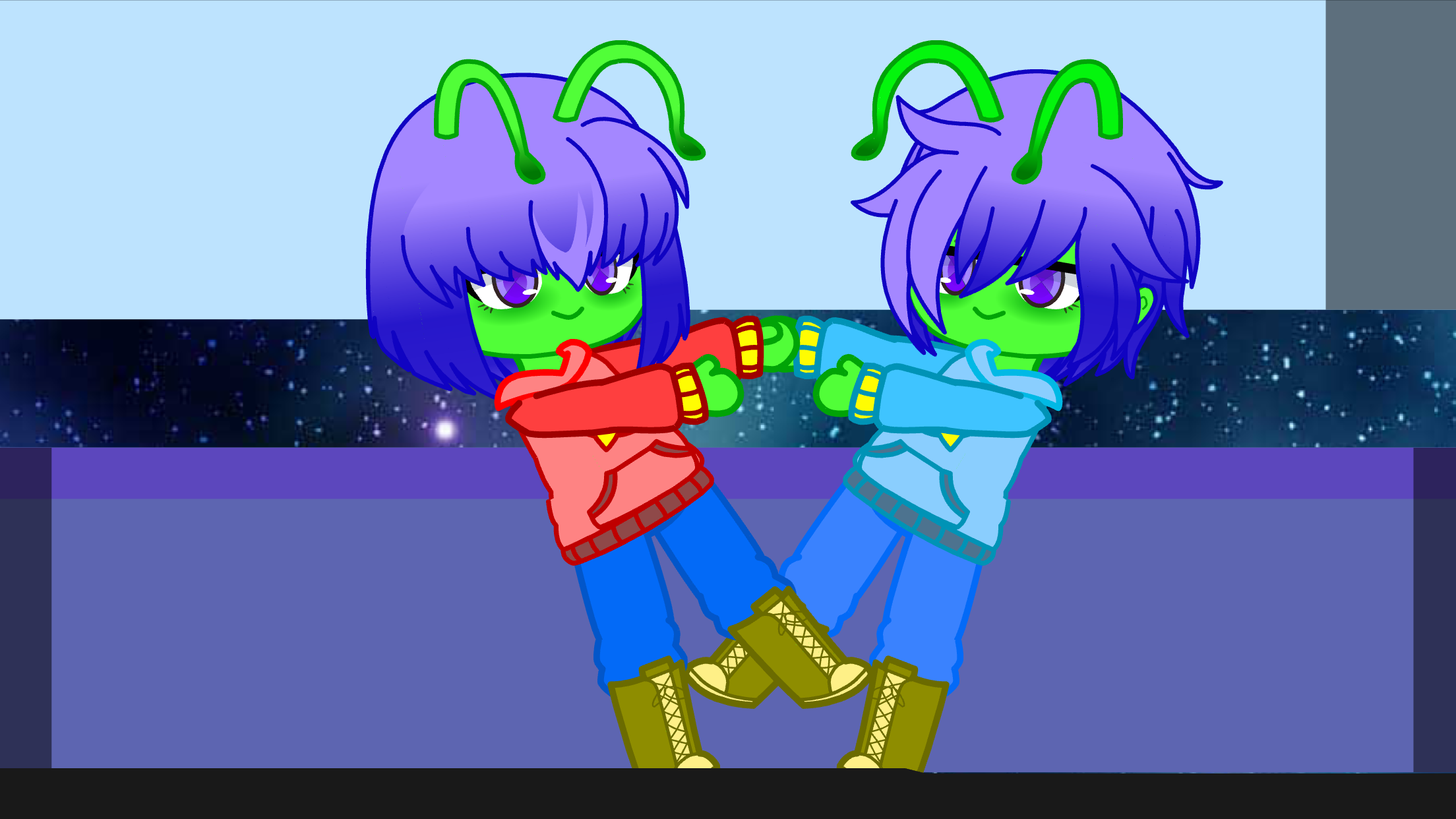Alien Twins - ibisPaint