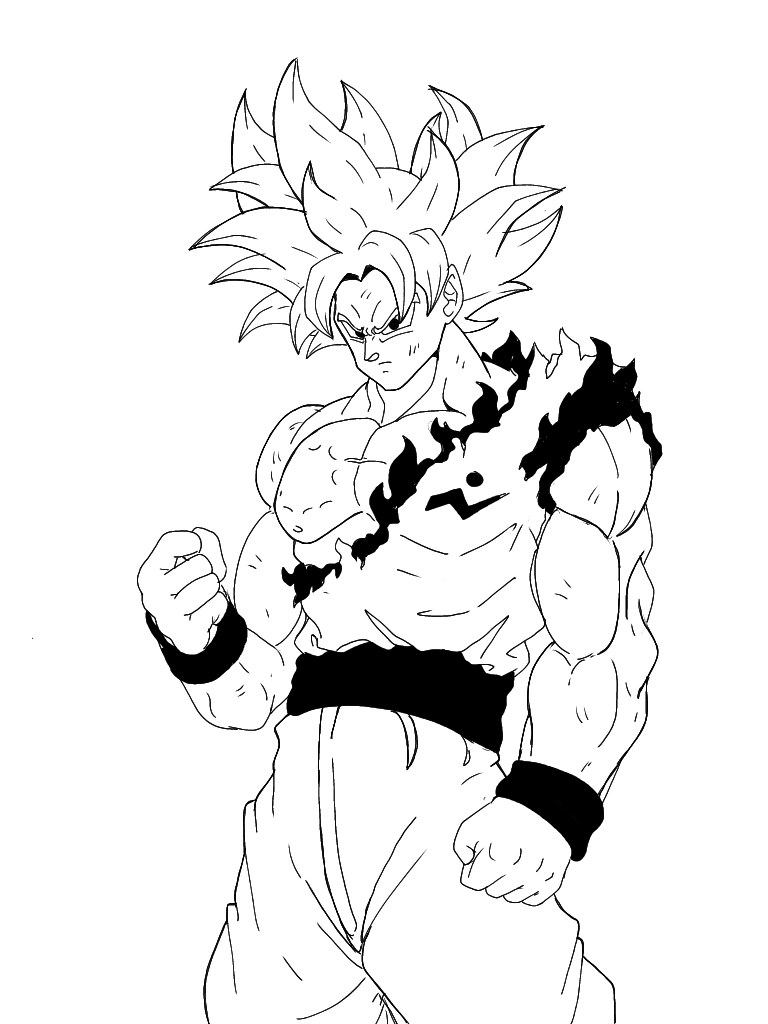 goku dbs mui moro arc - ibisPaint