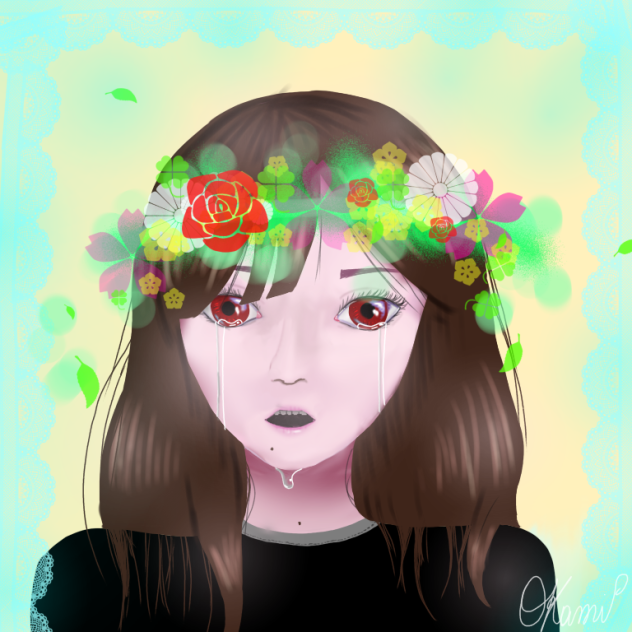 coroa de flores - ibisPaint