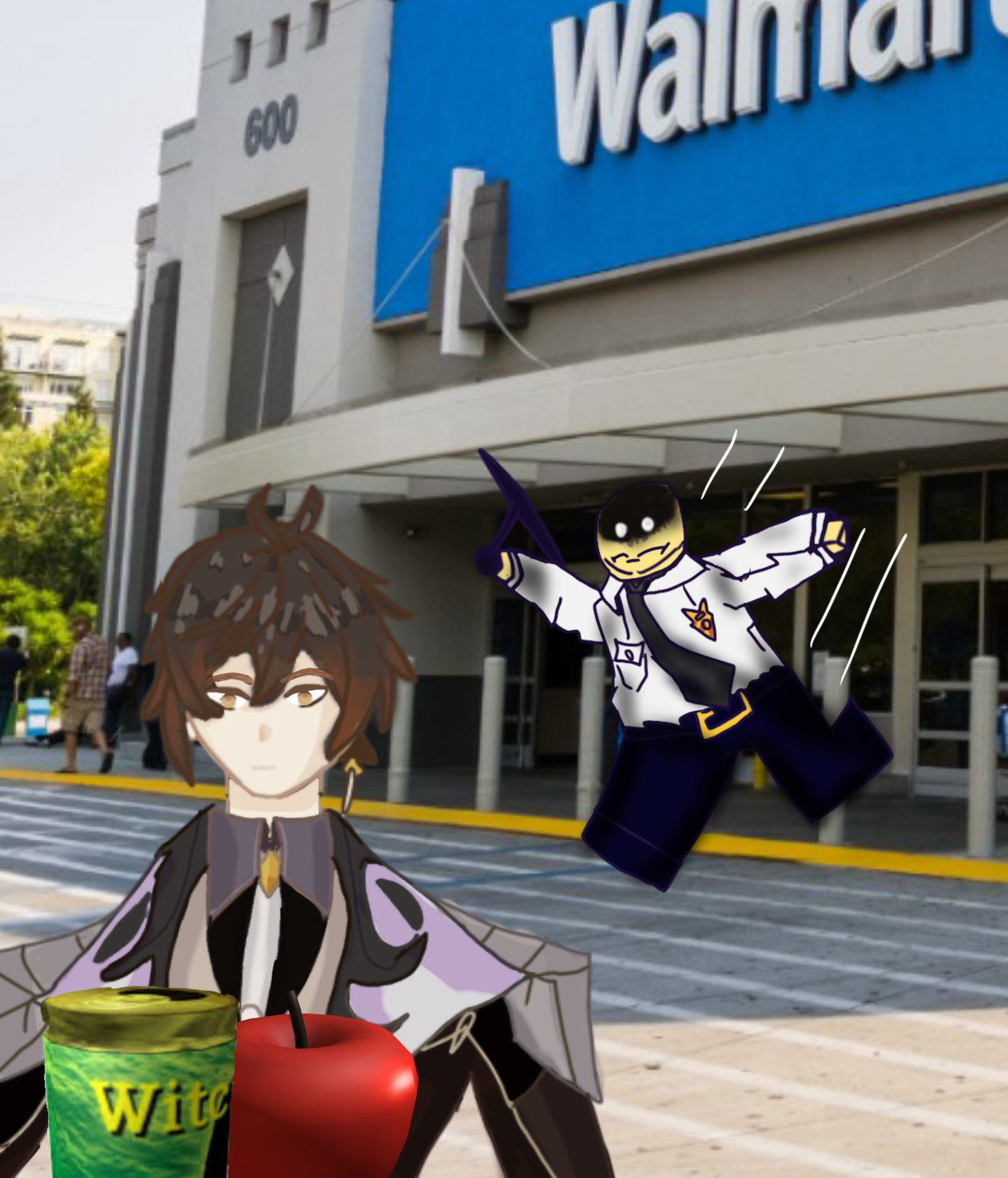 Zhongli leaving Walmart - ibisPaint