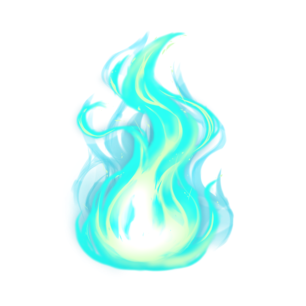 fire (blue) - ibisPaint