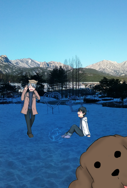 Kumho Hotel,Seorak Mountain (fanart YOI) - ibisPaint
