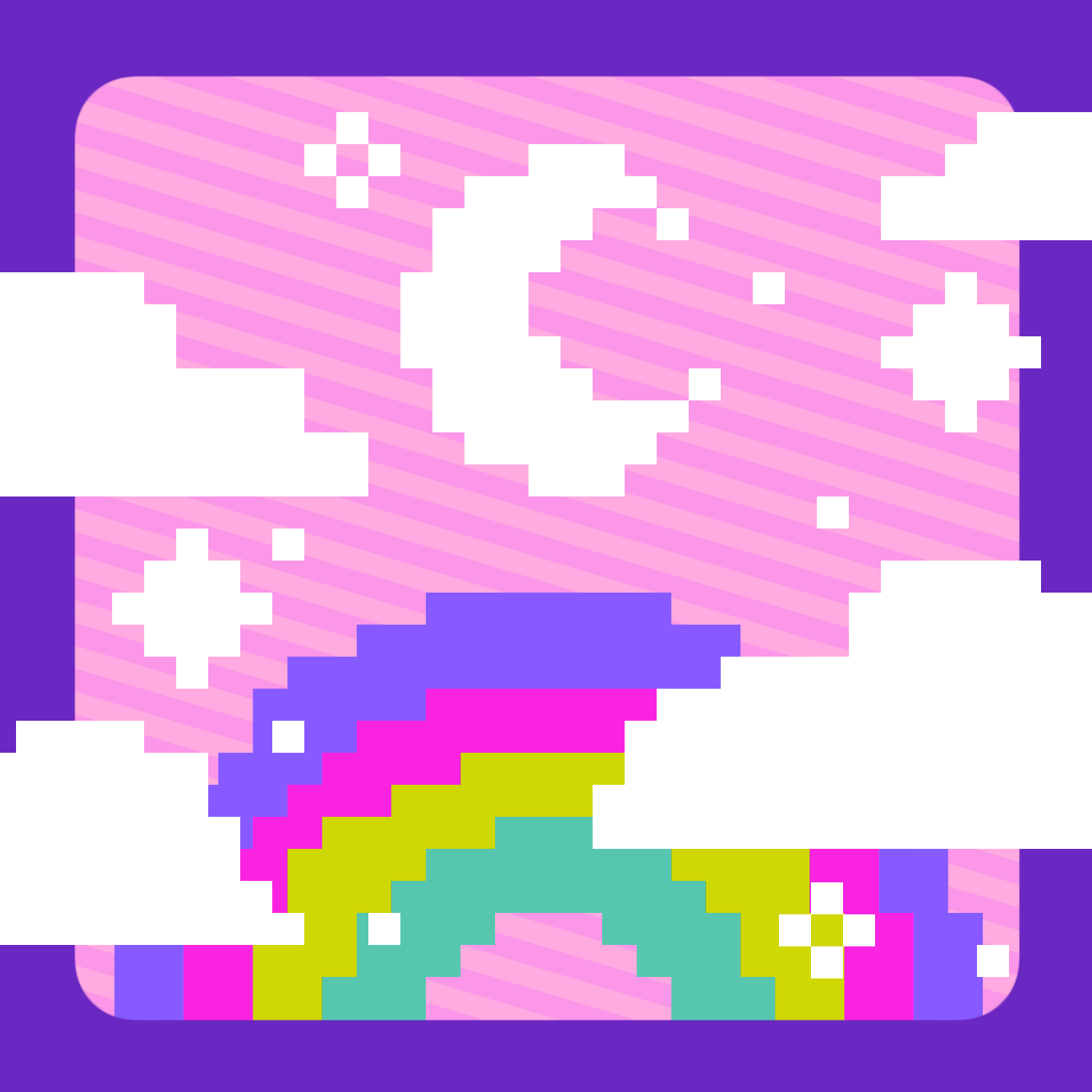 Pixelated sky background v2 - ibisPaint