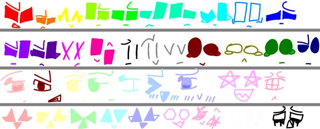 Geometry faces and Faces - ibisPaint