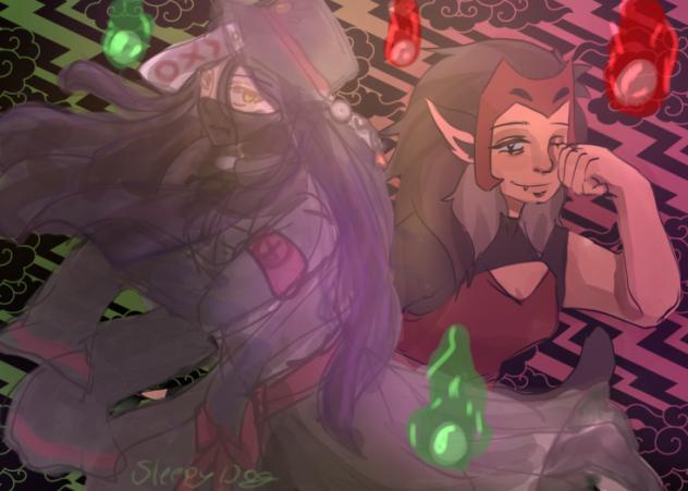 Korekiyo and Catra - ibisPaint