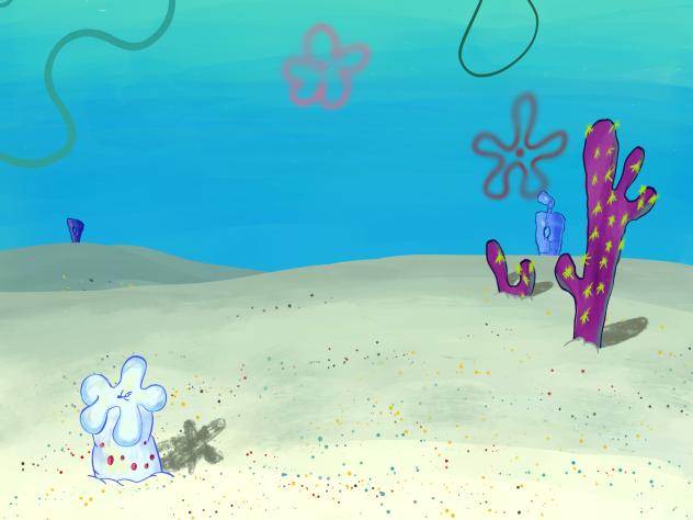 spongebob background - ibisPaint