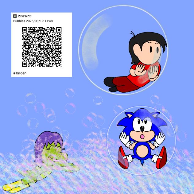 Le bubble brush QR code - ibisPaint