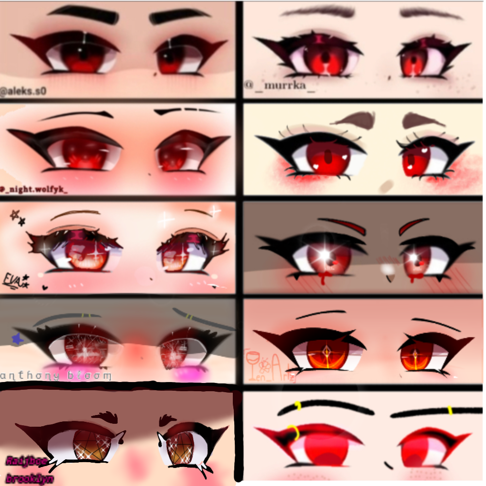 gacha eye Collab that took too long - ibisPaint