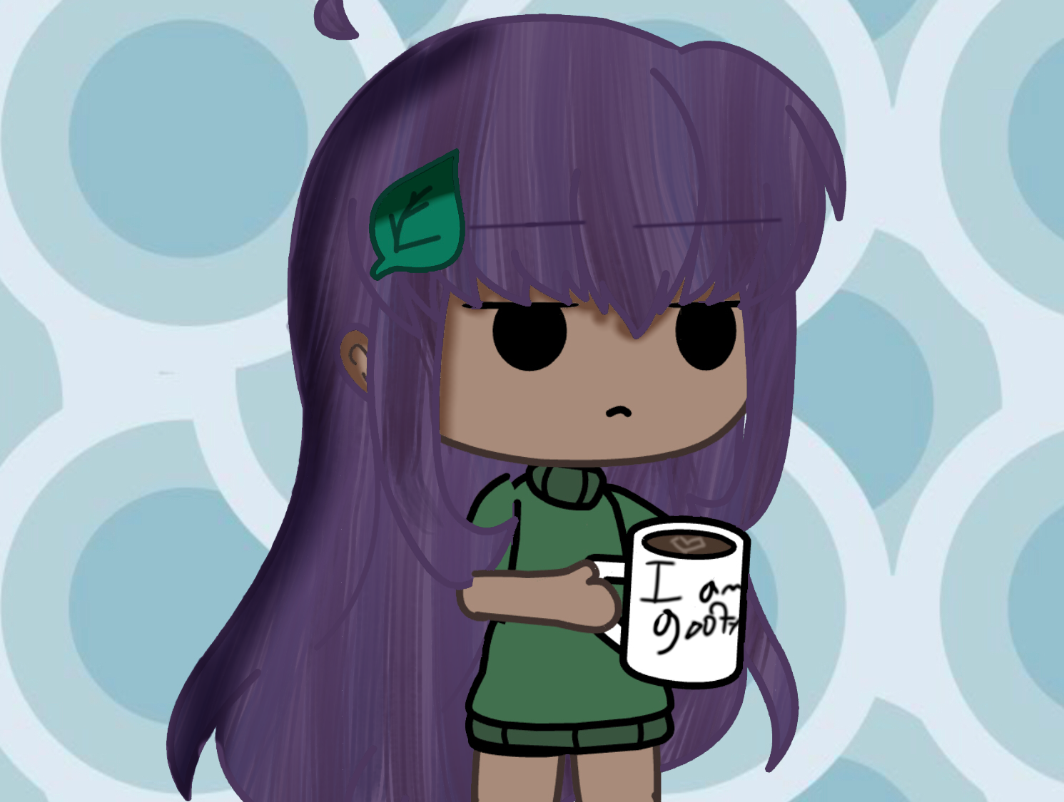 Drinking coffee - ibisPaint