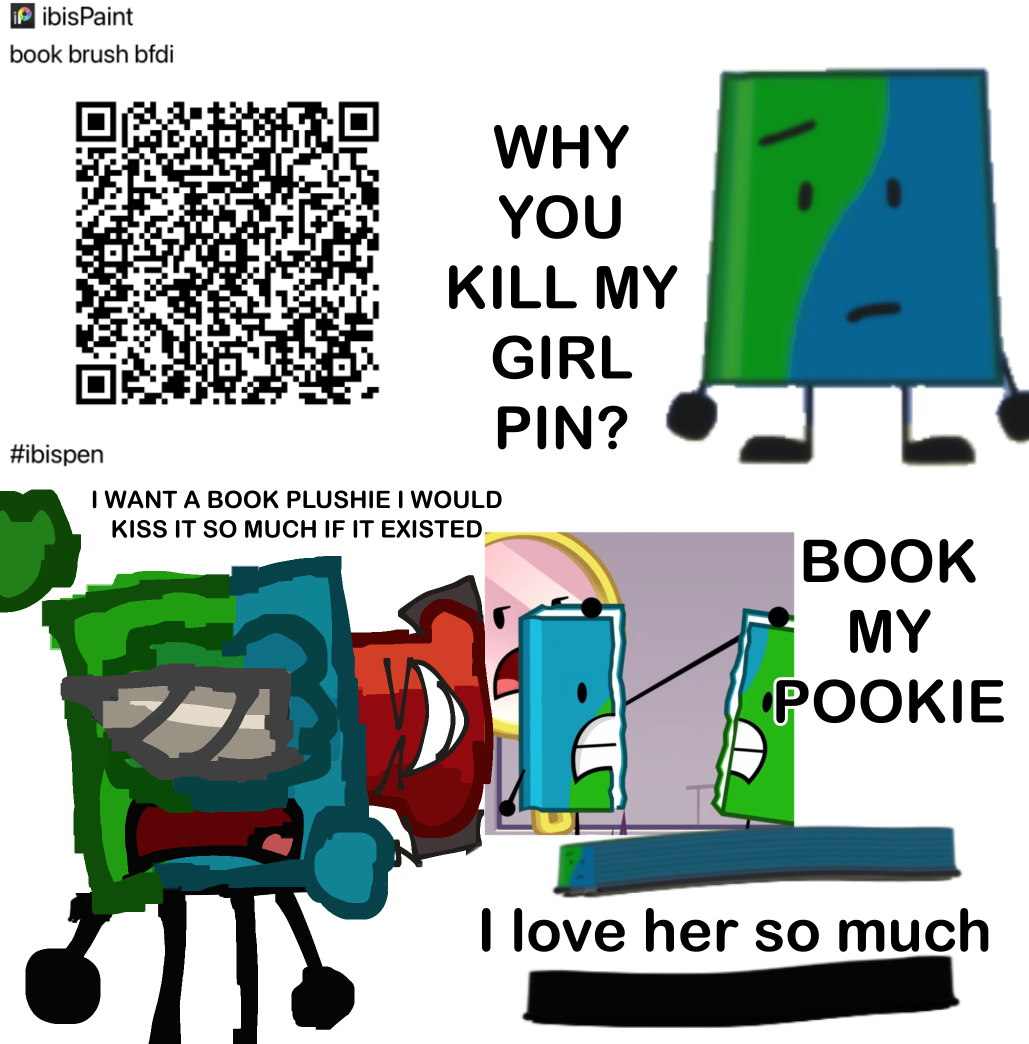 Book brush (bfdia Bfb tpot osc) - ibisPaint