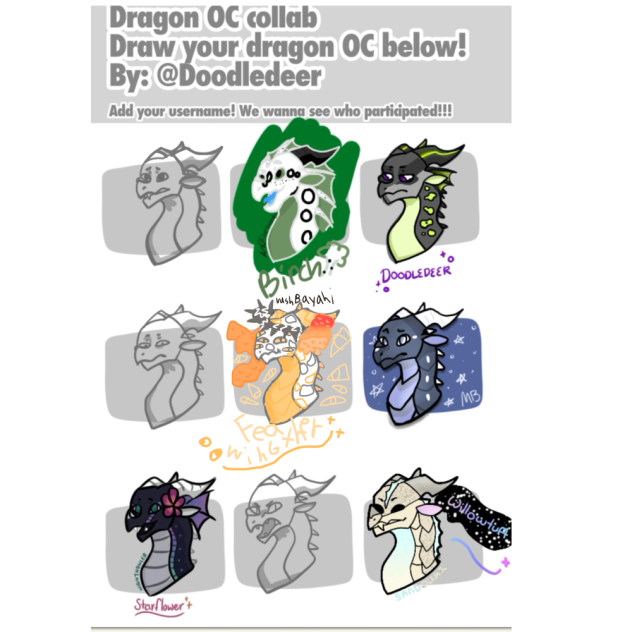 Dragon collab thing - ibisPaint