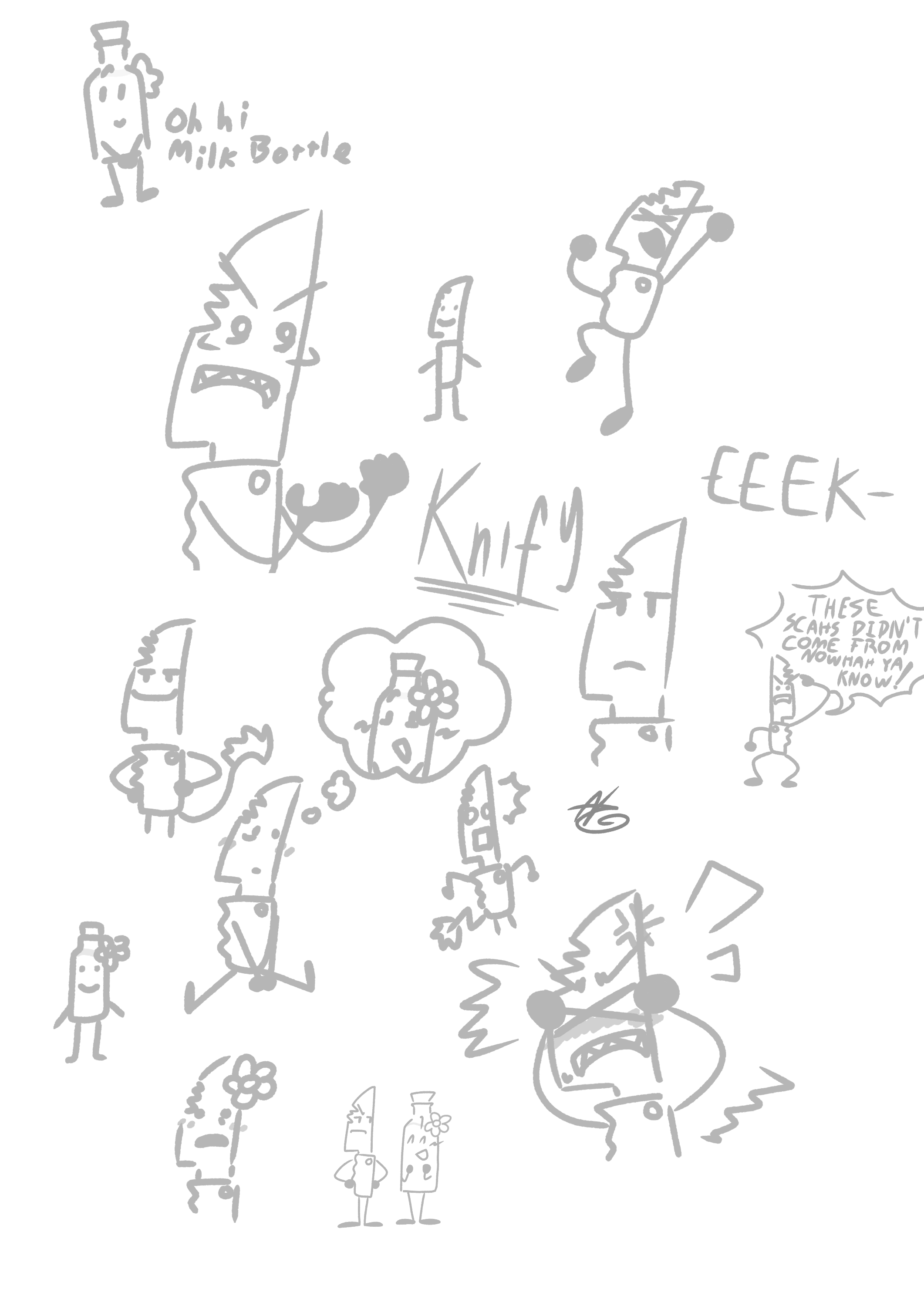 KNIFY'Slash'CONTESTANT 3 DOODLES YAYYY - ibisPaint