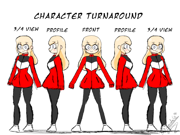 Character turnaround sheet - ibisPaint