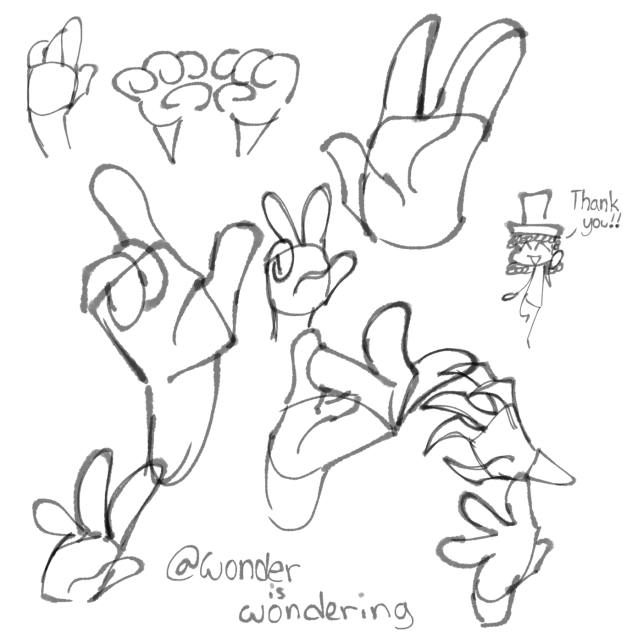cartoony hand practice - ibisPaint