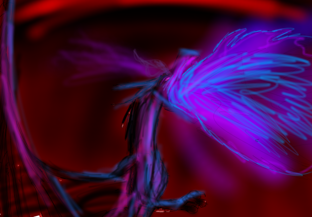 Purple skull dragon - ibisPaint