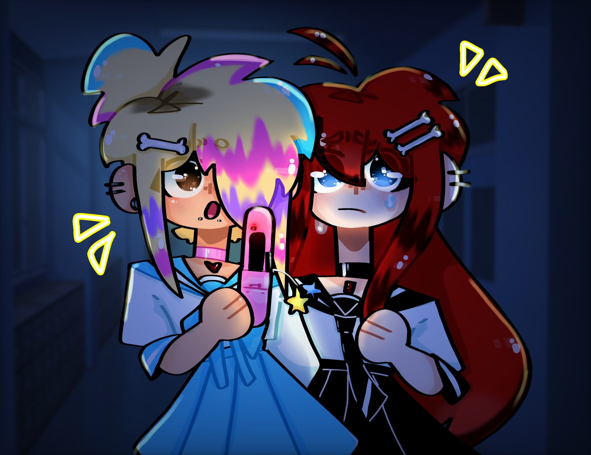 Ghost hunter girls - ibisPaint