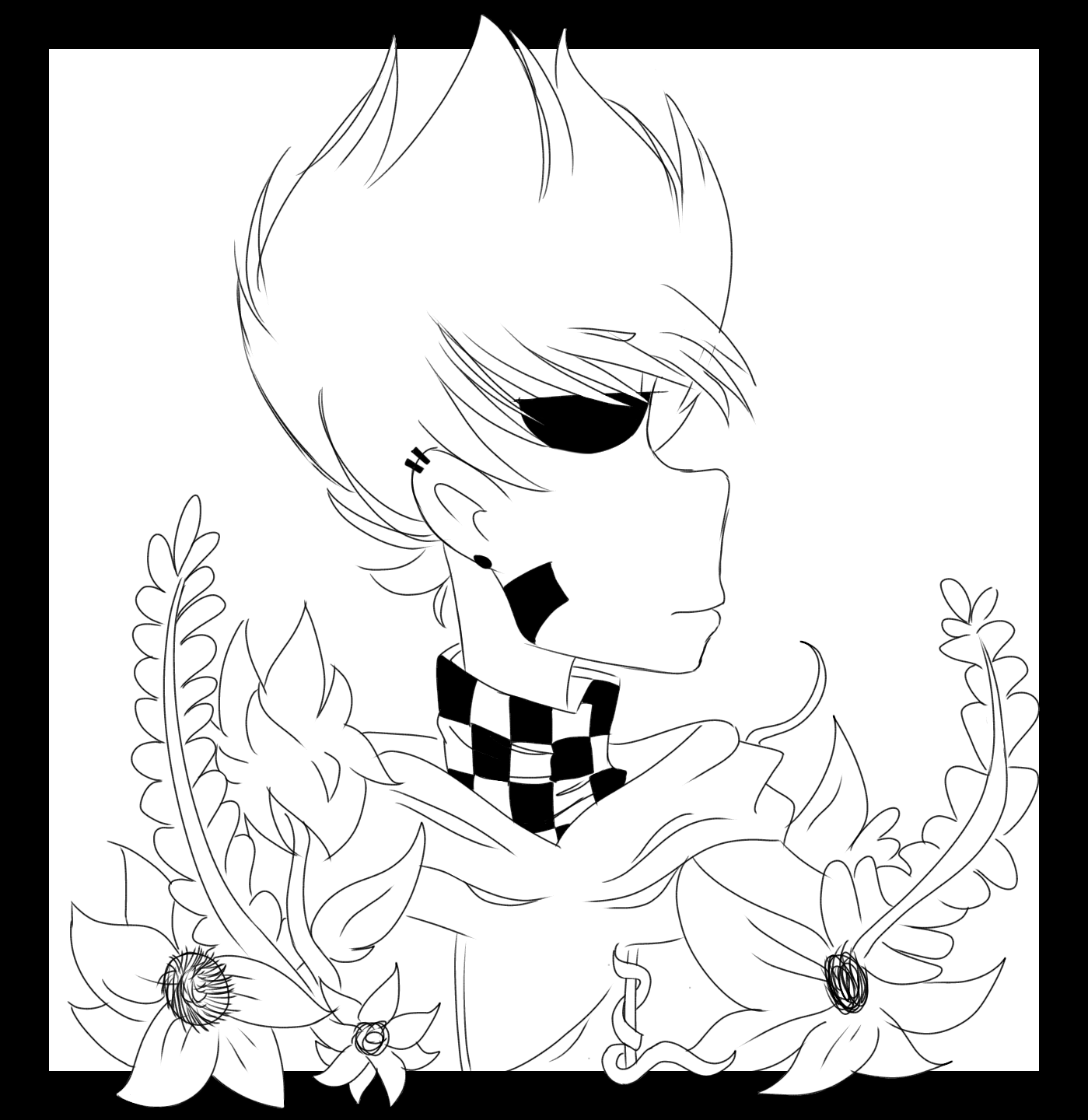 Tom (Flowers Au) Lineart - ibisPaint