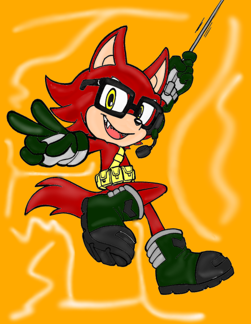 Gadget the wolf from sonic forces - ibisPaint