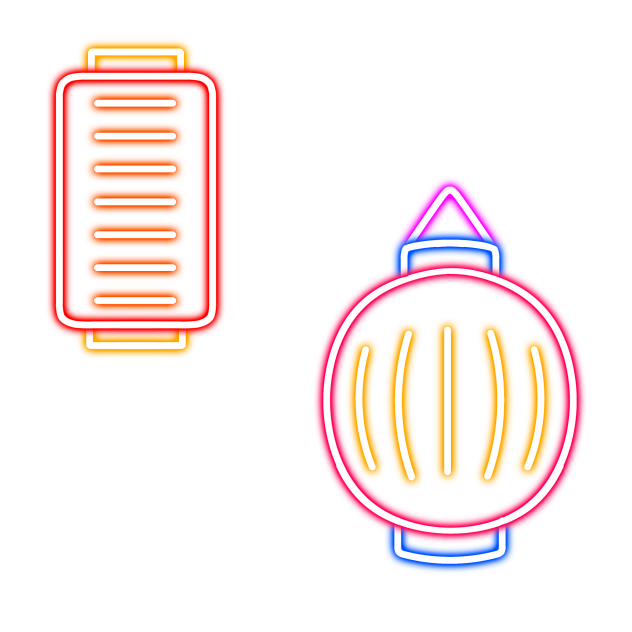 LANTERN NEON LIGHTS - ibisPaint