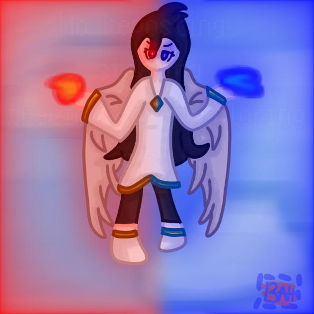 Red And Blue Anger - LB Attempt - ibisPaint