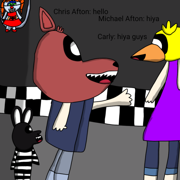 Michael Afton Chris Afton & their friend - ibisPaint