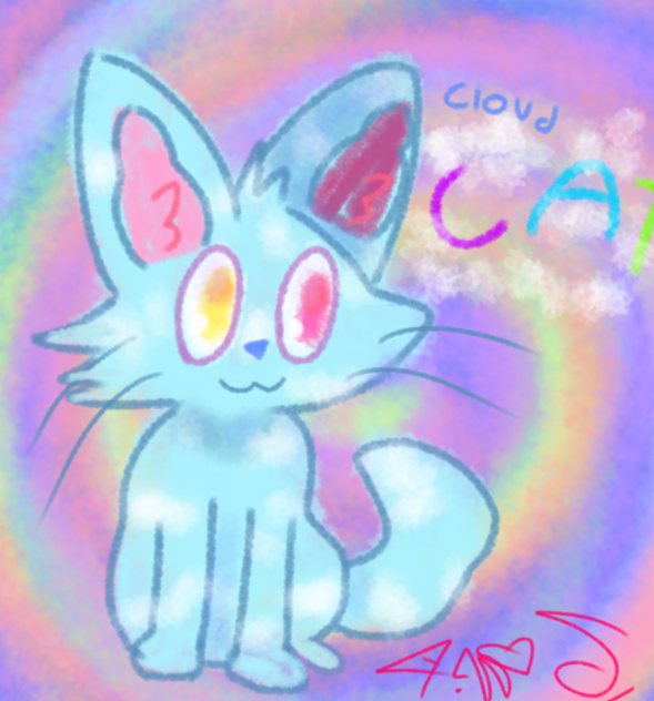 cloud cat dog thing - ibisPaint