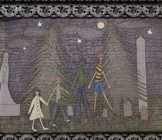 walking through the graveyard 9-8-2024 - ibisPaint