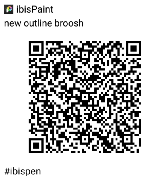 Brush i use for outline - ibisPaint