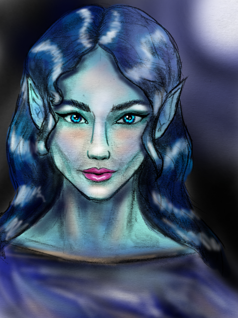 Night with a nymph - ibisPaint