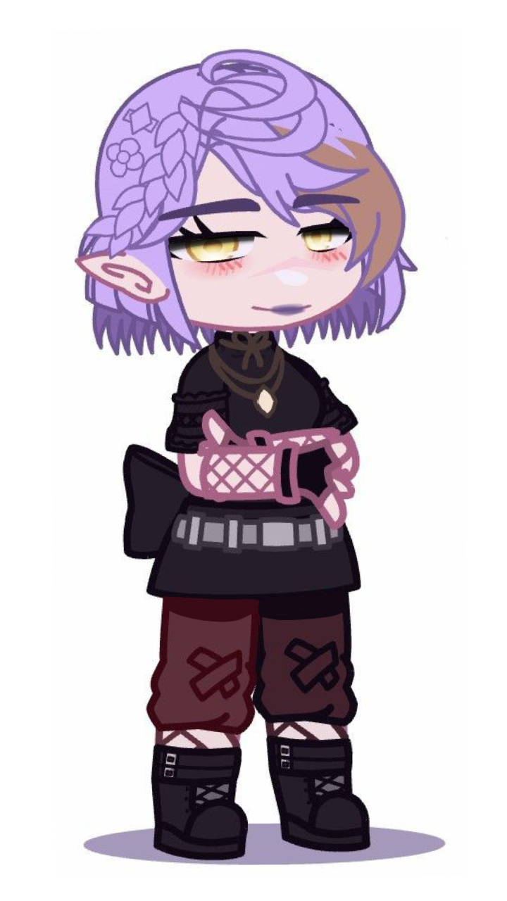 Purple Haired Girl💜🖤 - ibisPaint