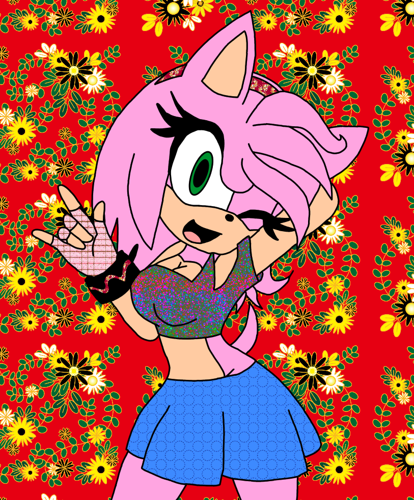 Amy Rose The Sweet HedgeHog - ibisPaint